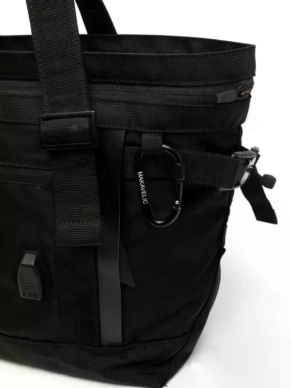 MAKAVELIC Logo-patch Strap-detail Tote Bag
