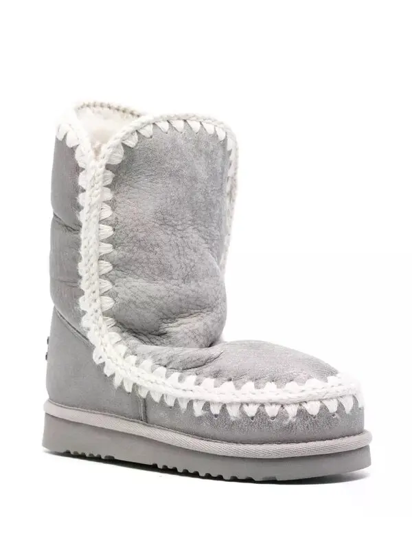 Mou 24 Leather Boots - Grey