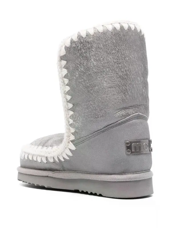 Mou 24 Leather Boots - Grey