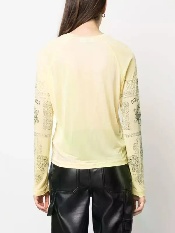 Dsquared2 Logo-print Long-sleeve Top