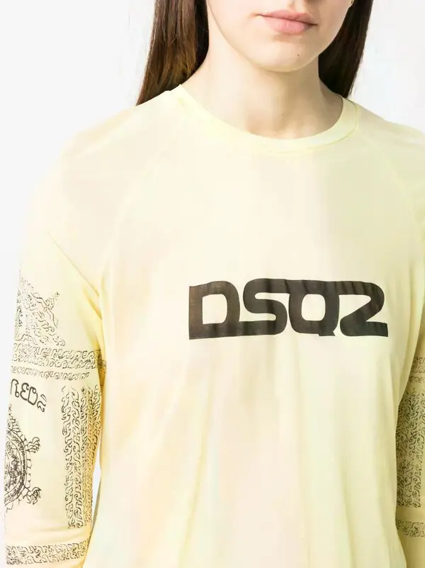 Dsquared2 Logo-print Long-sleeve Top