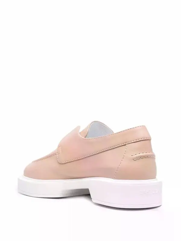 LE SILLA Two-tone Leather Loafers - Neutrals