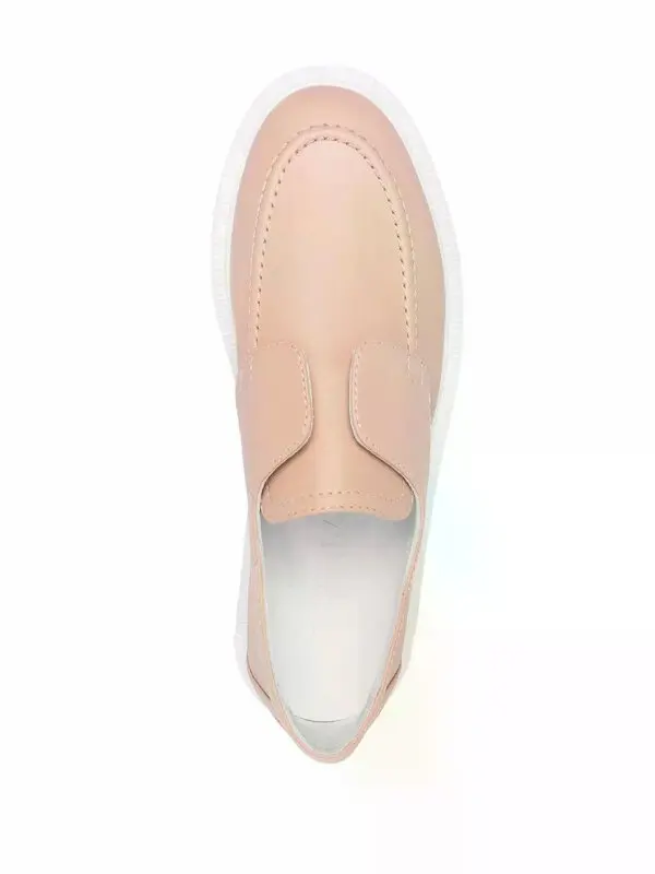 LE SILLA Two-tone Leather Loafers - Neutrals