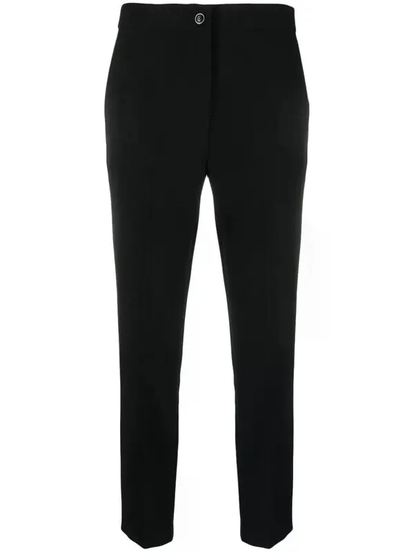 TWINSET Tailored Slim-cut Cigarette Trousers - Black