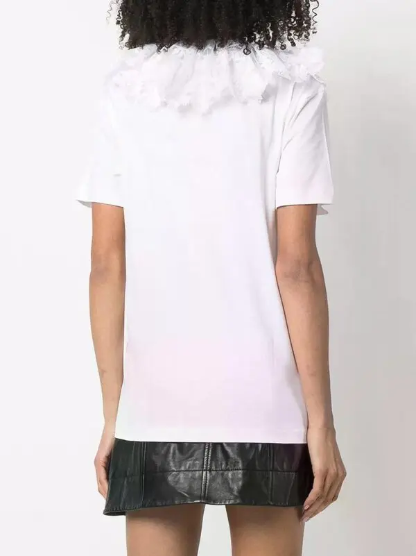 PATOU Detachable Lace-collar T-shirt
