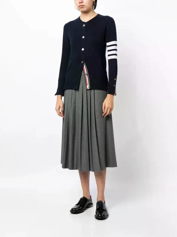 Thom Browne 4-bar Stripe Button-front Cardigan