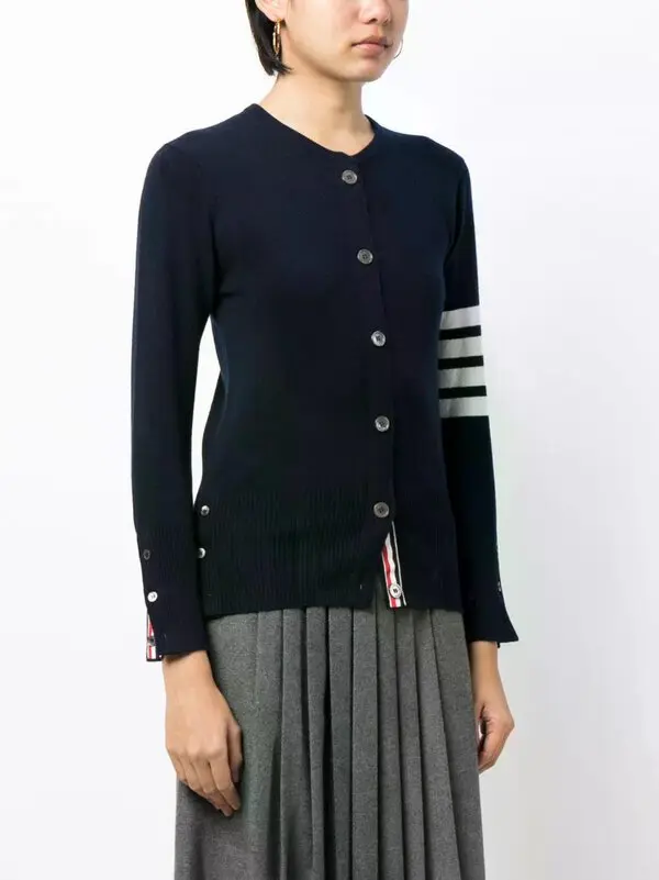 Thom Browne 4-bar Stripe Button-front Cardigan