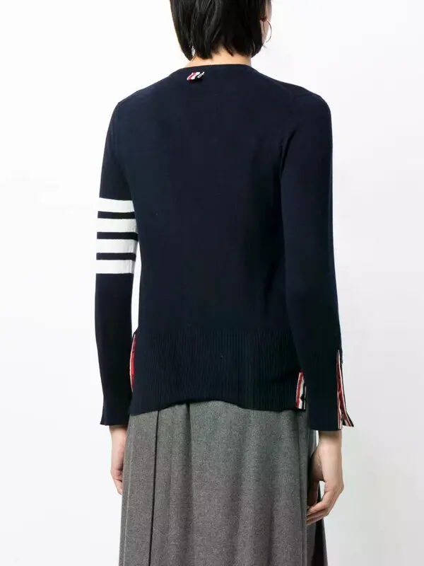 Thom Browne 4-bar Stripe Button-front Cardigan