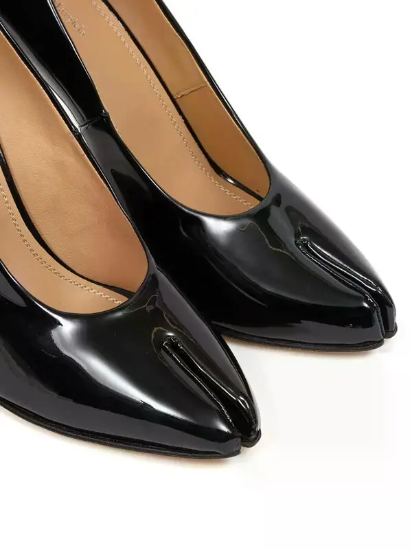 MAISON MARGIELA Tabi 110mm Patent-leather Pumps - Black