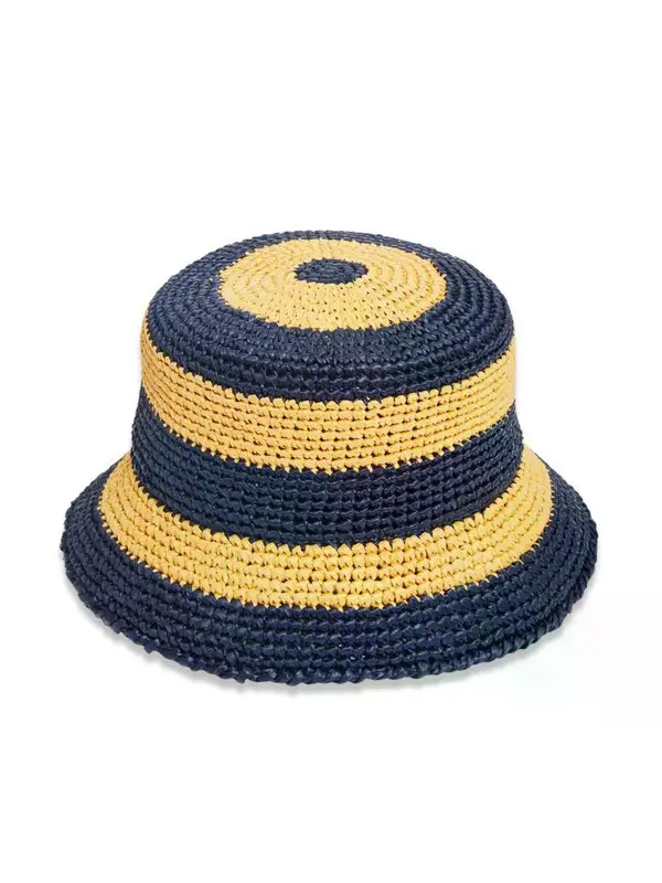 La DoubleJ Striped Bucket Hat