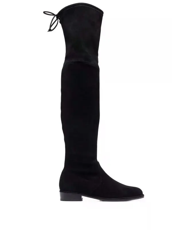STUART WEITZMAN Tie-fastened Thigh-high Boots - Black