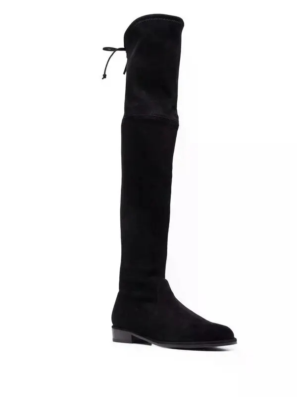 STUART WEITZMAN Tie-fastened Thigh-high Boots - Black