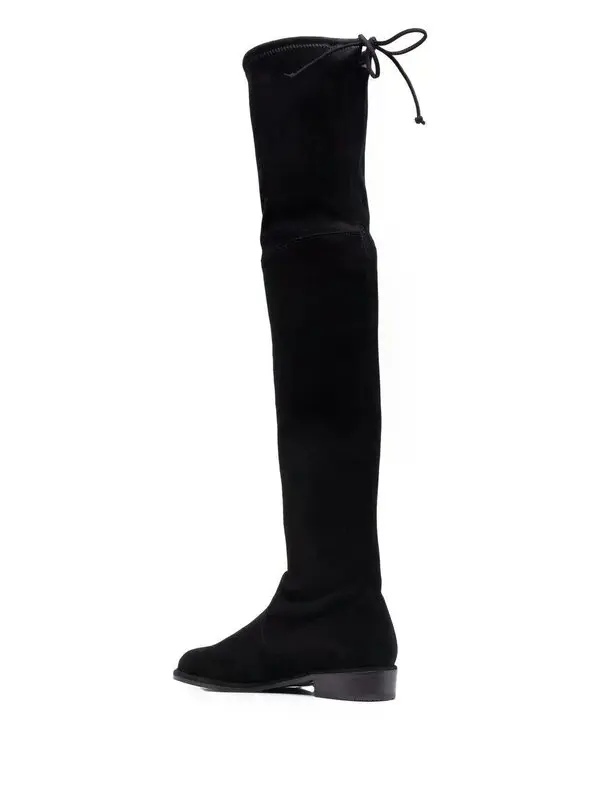 STUART WEITZMAN Tie-fastened Thigh-high Boots - Black