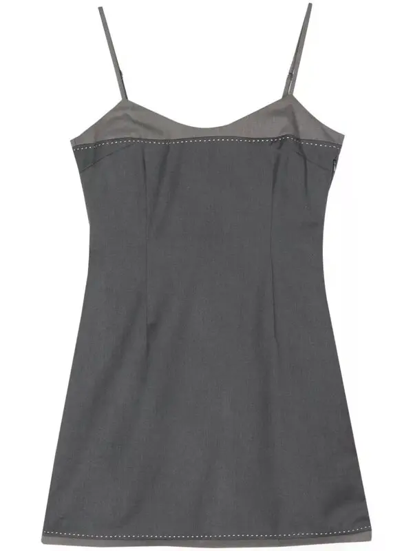 Remain Birger Christensen Spaghetti-strap Minidress - Grey