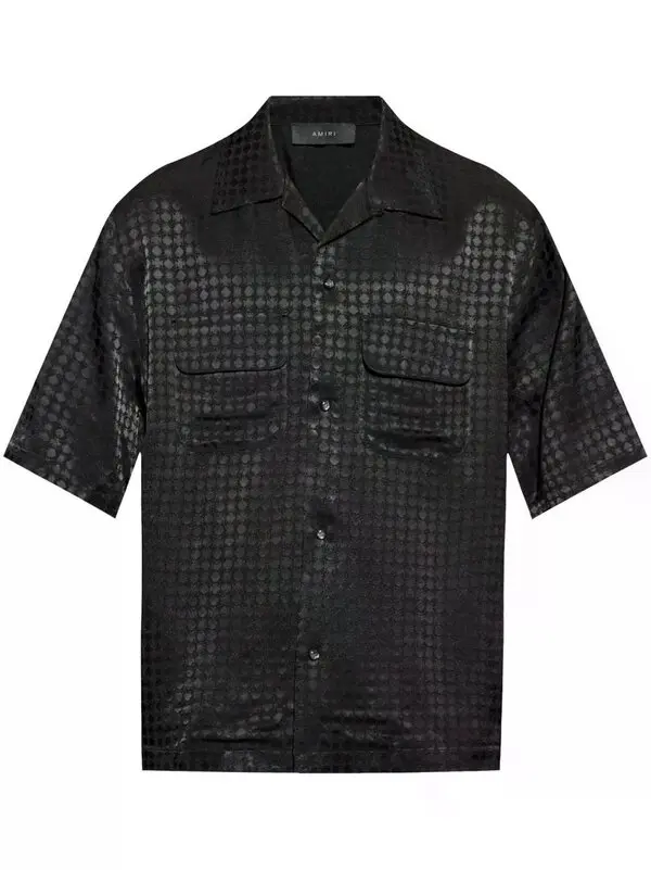 Amiri Monogram Short-sleeve Shirt - Black