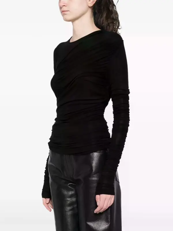 AGOLDE Tania Twist T-shirt - Black