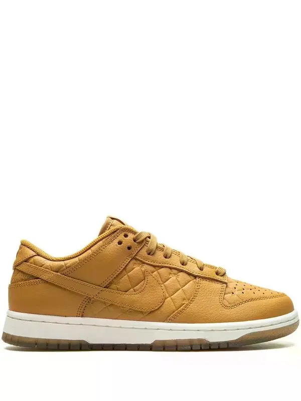 Nike Dunk Low Quilted Wheat Sneakers - Brown