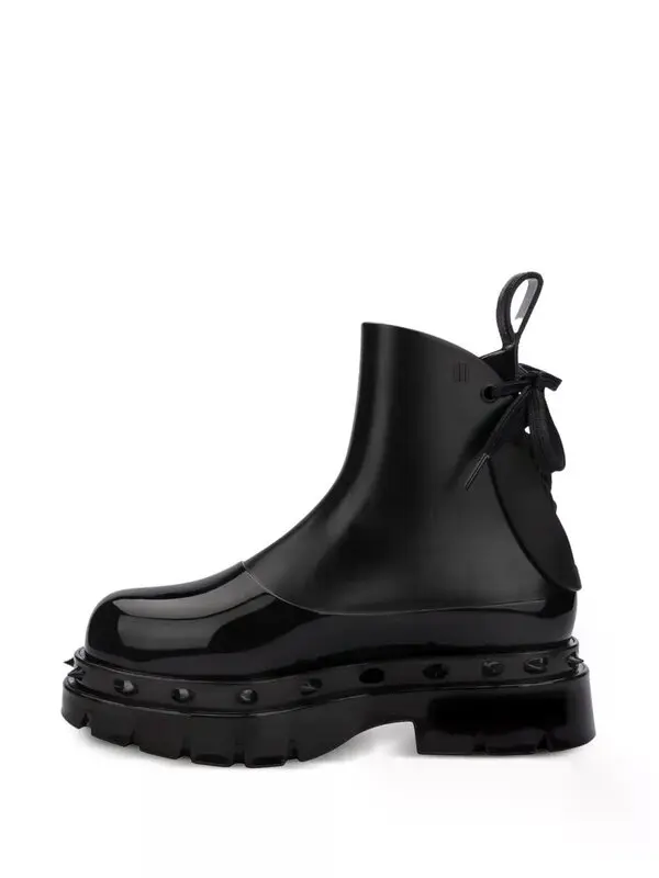 Melissa X Undercover Spiked Platform Combat Boots - Black