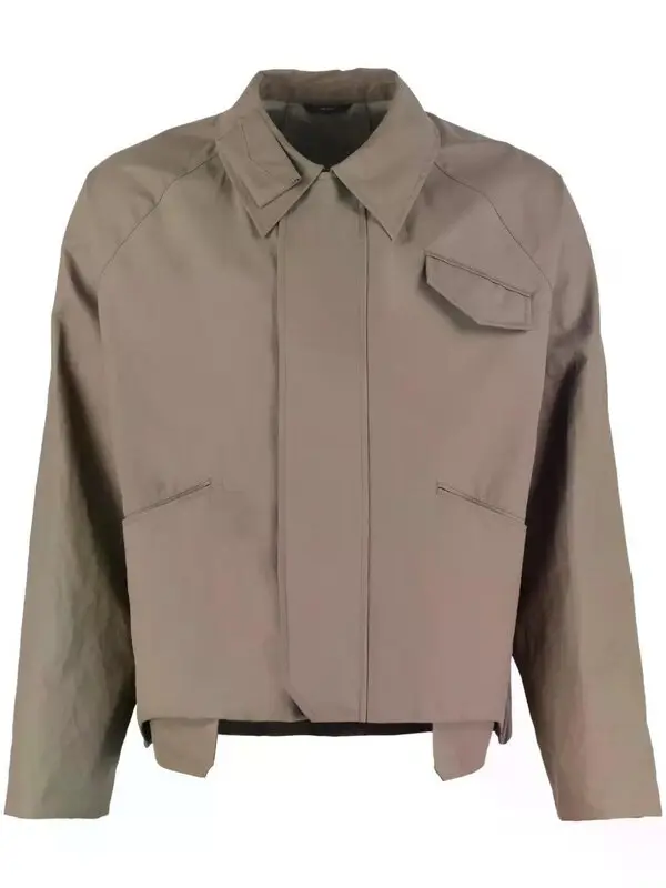 Fendi Asymmetric-hem Shirt Jacket