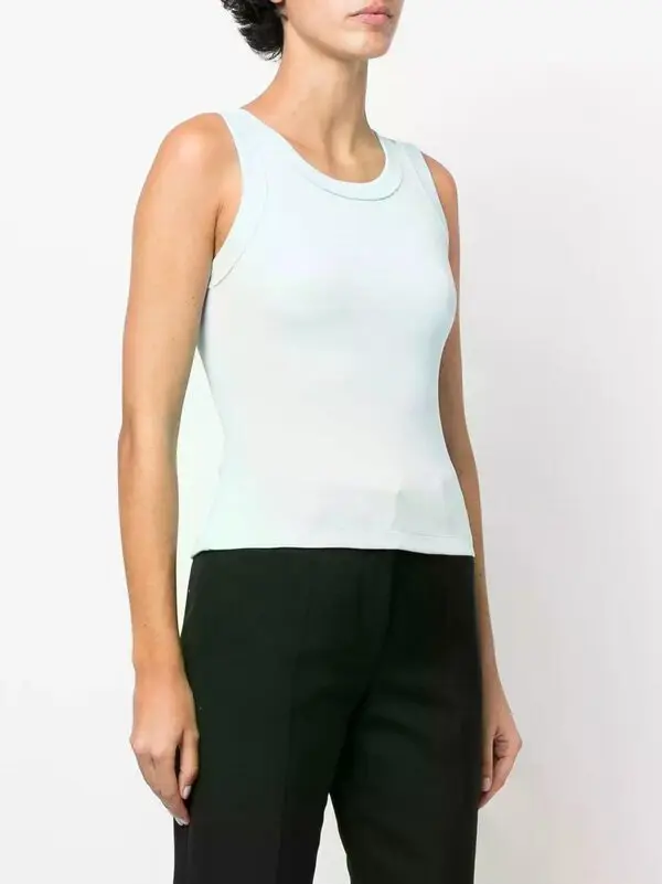 STYLAND Organic Cotton Vest Top - Blue