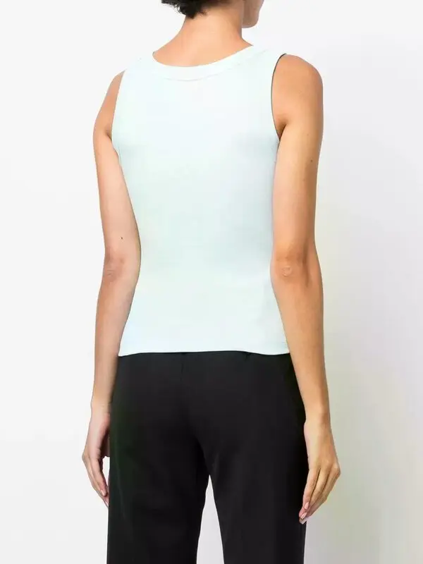 STYLAND Organic Cotton Vest Top - Blue