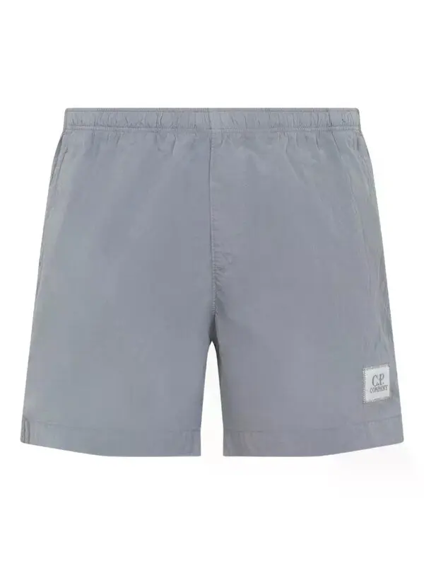 C.P. COMPANY Logo-patch Swim Shorts - Grey