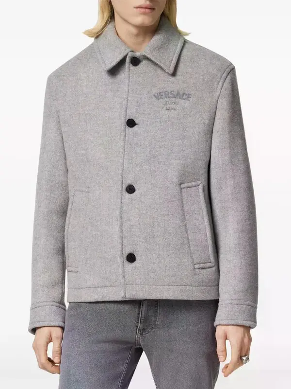 Versace Wool-blend Blouson Jacket
