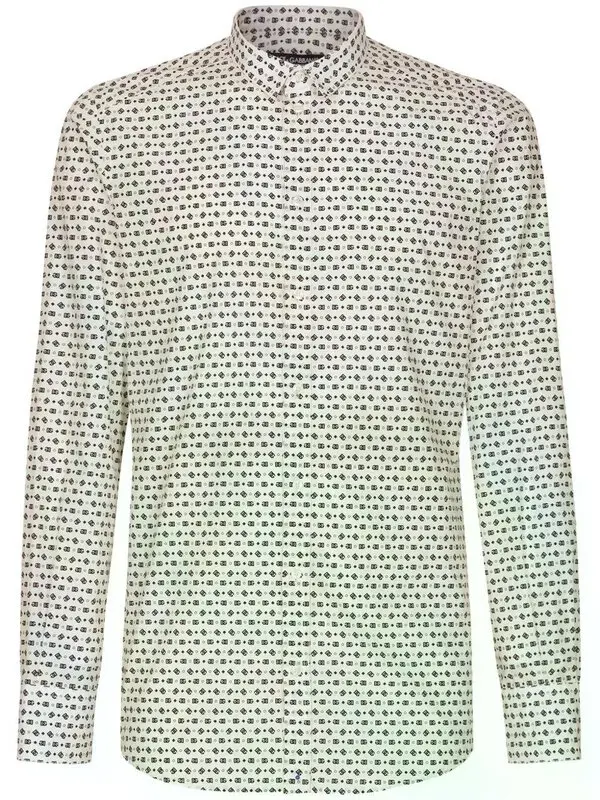 Dolce & Gabbana Dg-print Long-sleeve Shirt