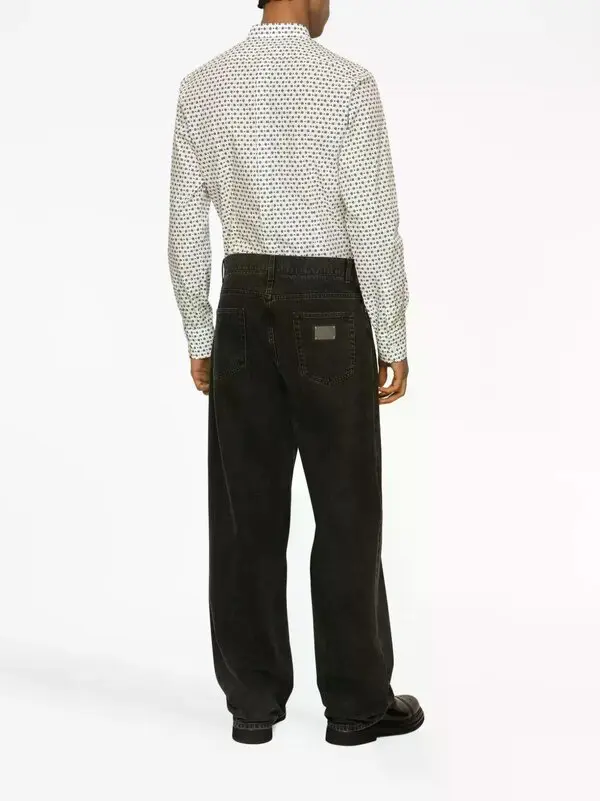 Dolce & Gabbana Dg-print Long-sleeve Shirt