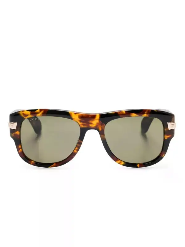 Gucci Square-frame Sunglasses - Brown