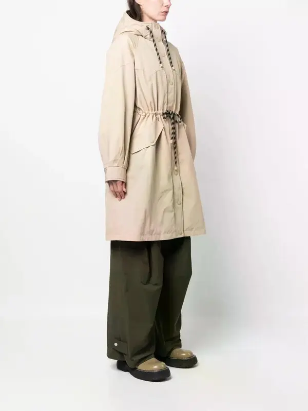 Woolrich Long-line Drawstring Parka Coat