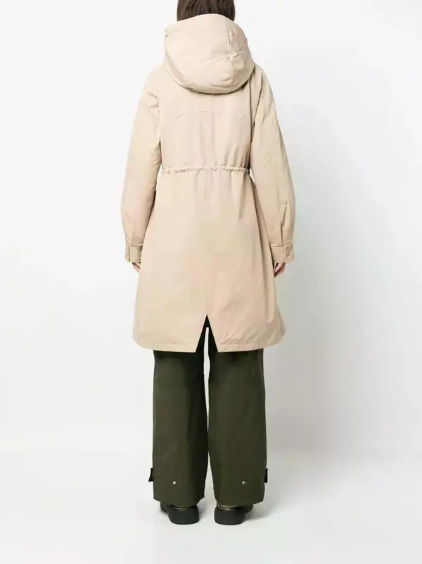 Woolrich Long-line Drawstring Parka Coat