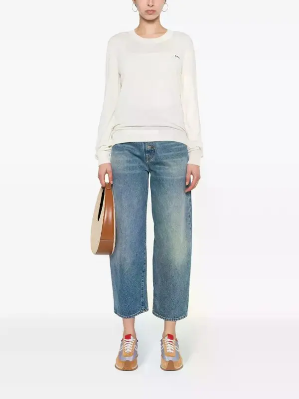 A.p.c. Logo-embroidered Jumper - Neutrals