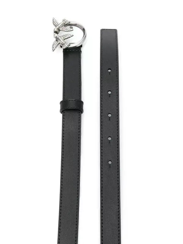 Pinko Love Birds Buckle Belt - Black