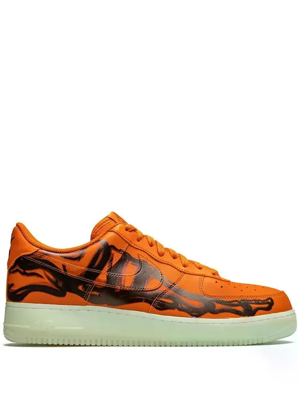 Nike Air Force 1 Low Skeleton Sneakers - Orange