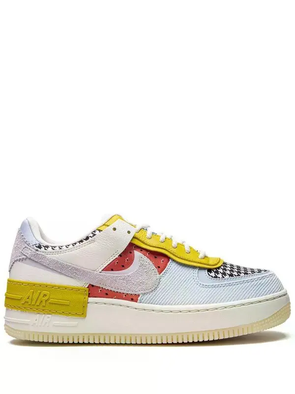Nike Air Force 1 Shadow Multi-print Sneakers - Blue