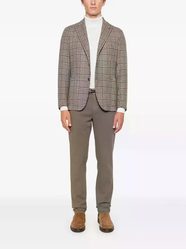 Tagliatore Checked Blazer - Neutrals
