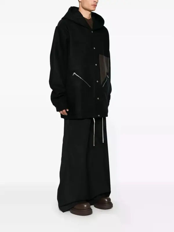 Rick Owens Virgin Wool Felted Tour Coat