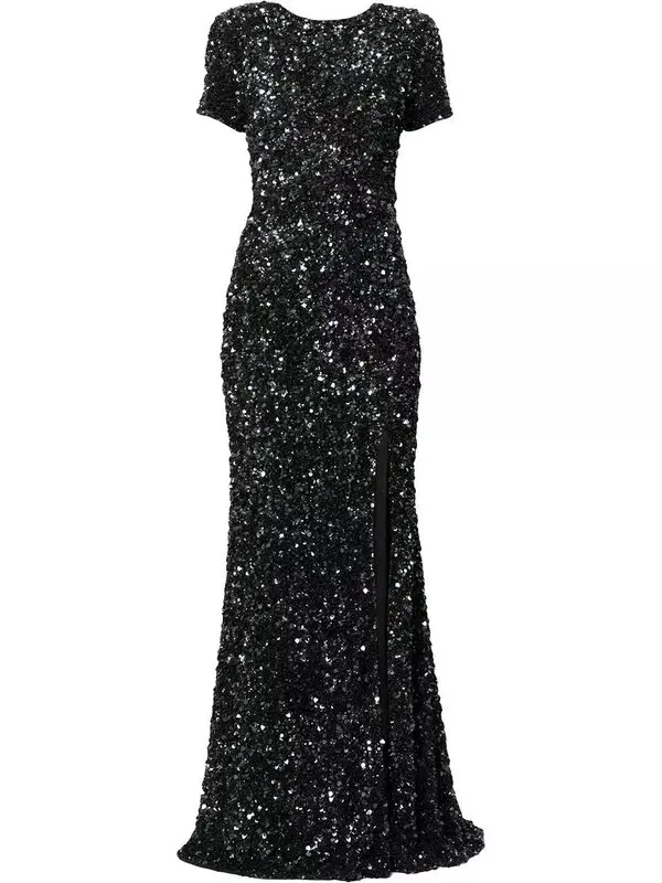 Rachel Gilbert Nixie Sequin-embellished Gown - Black