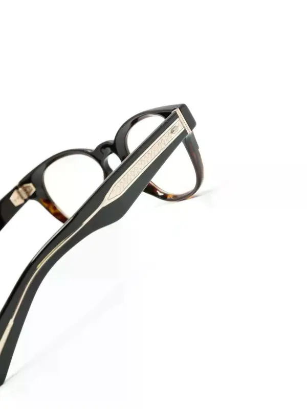 Oliver Spencer Tortoiseshell-effect Round-frame Glasses