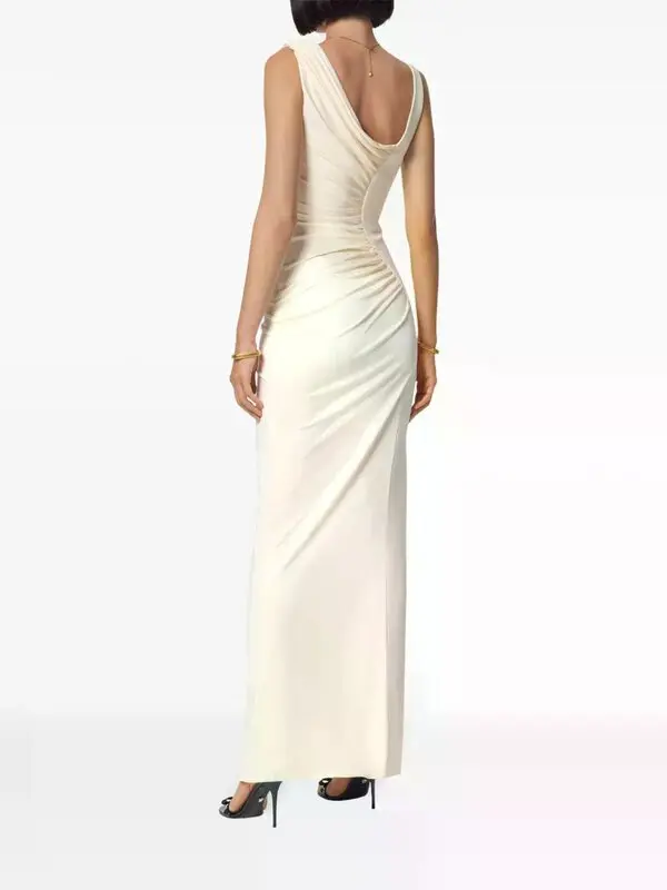 Versace Medusa '95 Draped Gown - Neutrals