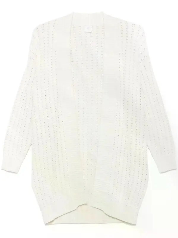 Eleventy Metallic-threading Cardigan - Neutrals