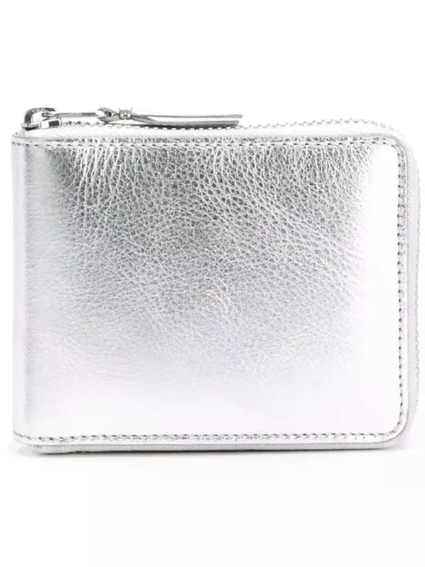 Comme Des Garçons Zip Wallet - Metallic