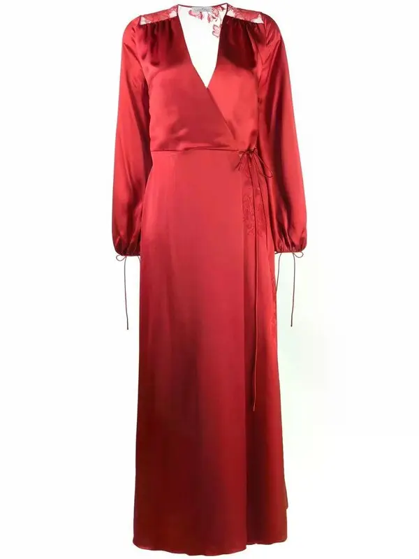 Carine Gilson Floral-detail Nightdress - Red