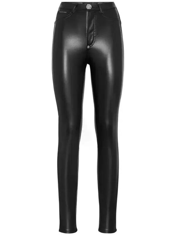 Philipp Plein Faux-leather Leggings