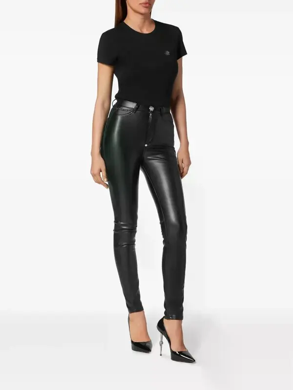 Philipp Plein Faux-leather Leggings