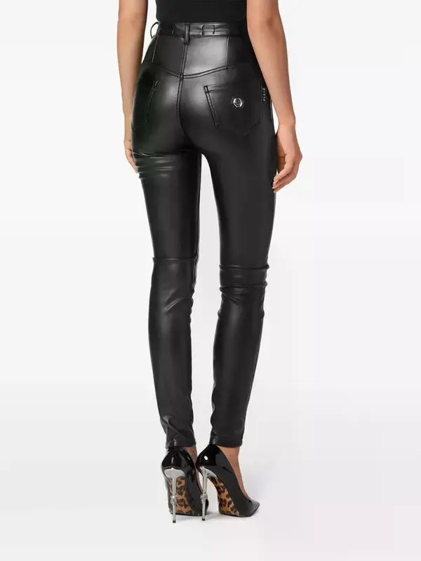 Philipp Plein Faux-leather Leggings
