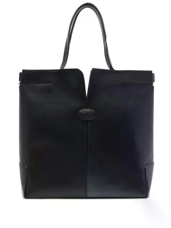 TOD'S Leather Tote Bag - Black