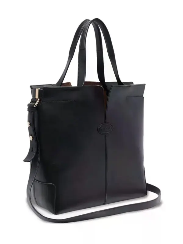 TOD'S Leather Tote Bag - Black