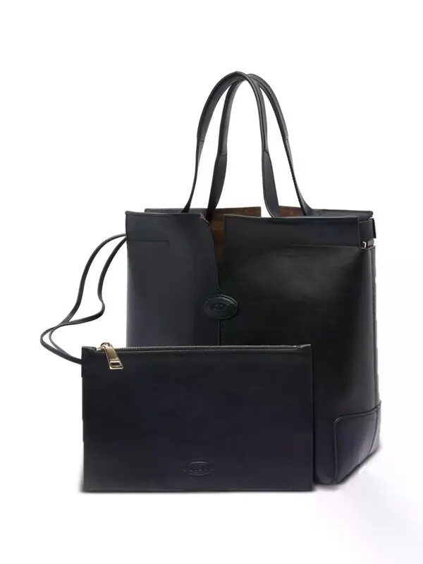 TOD'S Leather Tote Bag - Black
